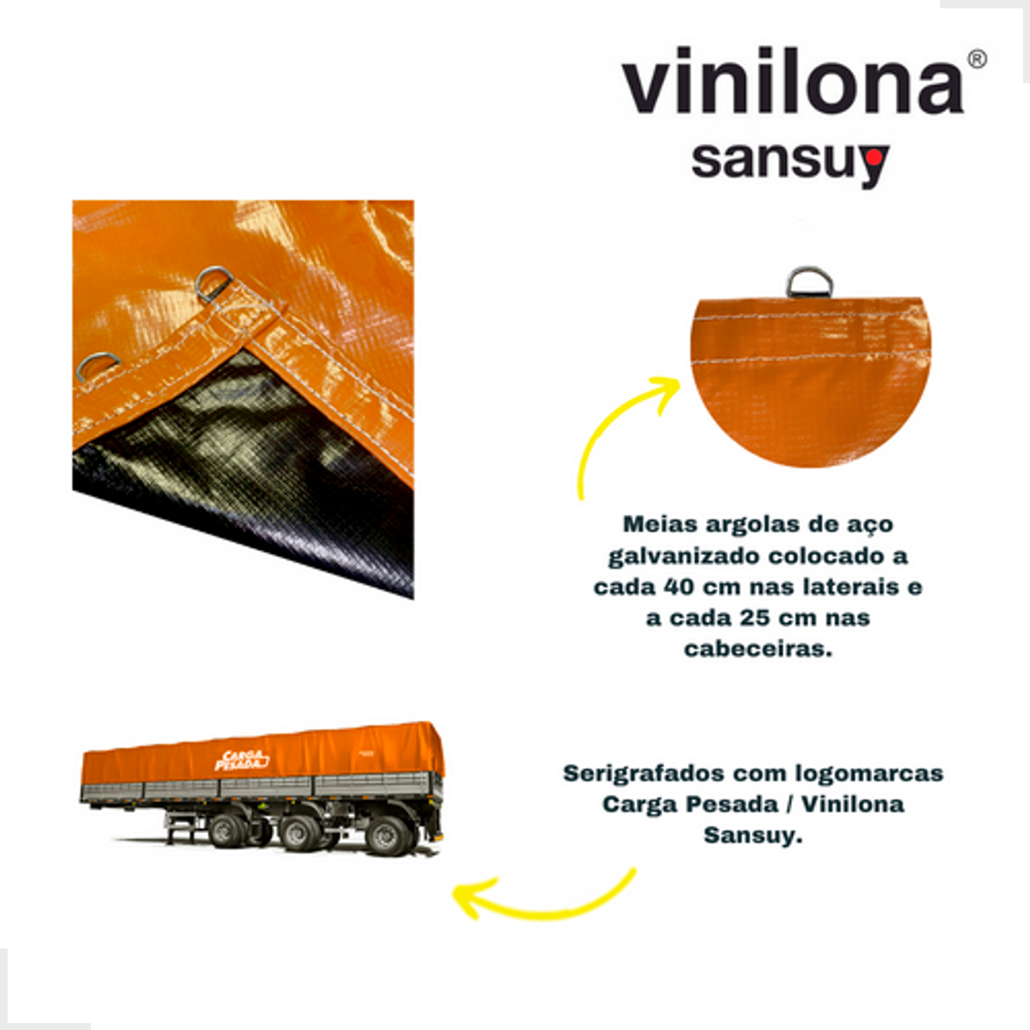 Lona Vinilona 1000 Sansuy Original 3x4 Laranja 4x3 - Mercado Lonas