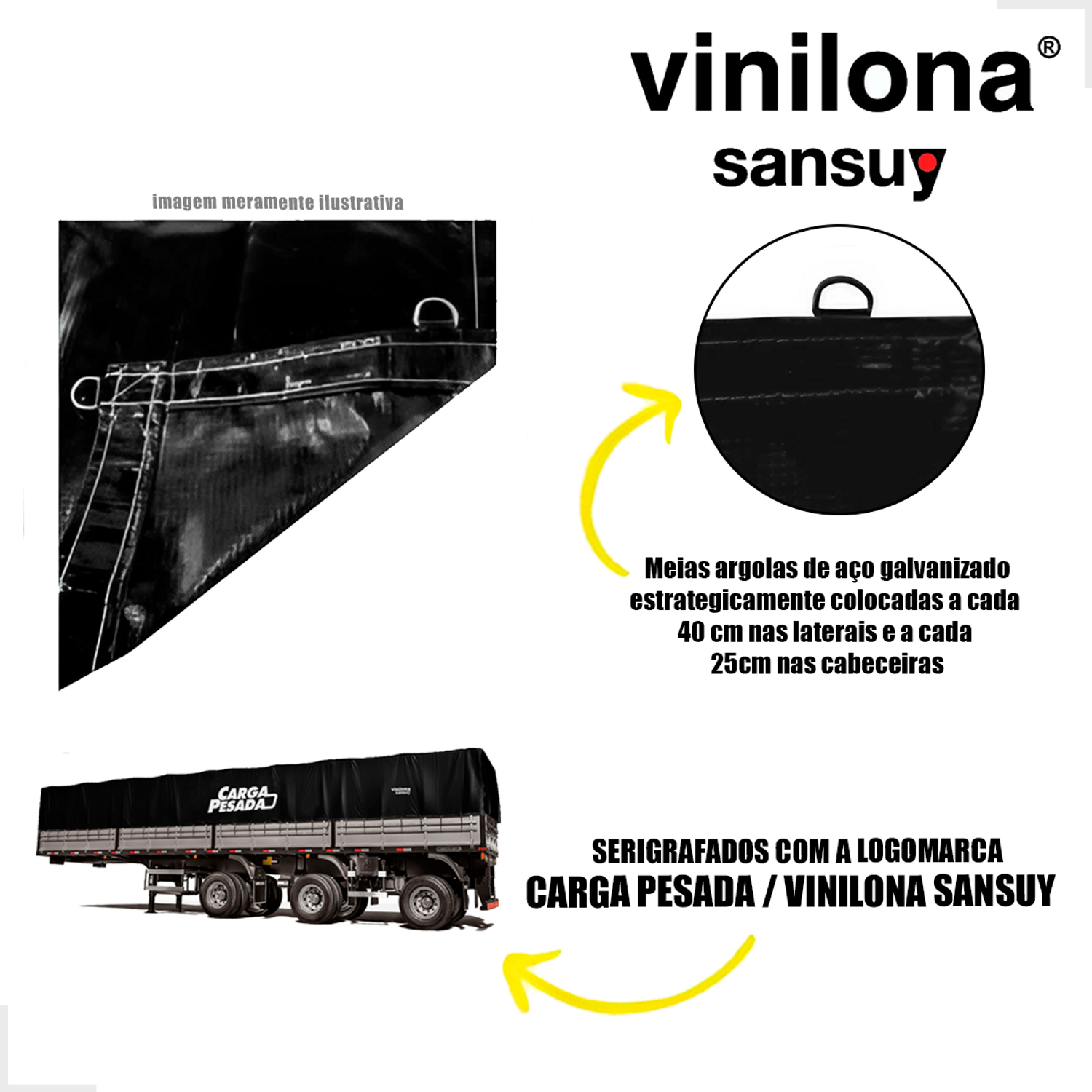Lona Vinilona 1000 Sansuy Original 4,5x10 Preta 10x4,5 - Mercado Lonas