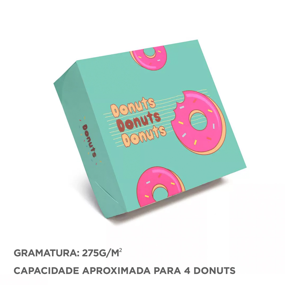 Caixinha Embalagem Para Delivery - 4 Donuts - 50 Unidades - Âmbar Shop ...