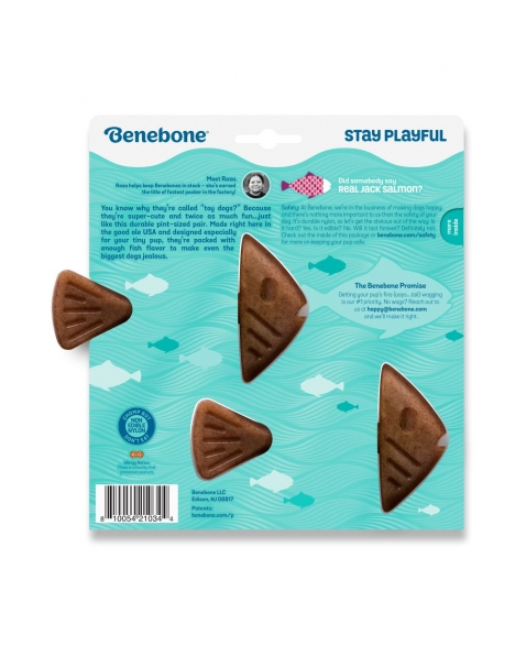 Benebone Fishbone Tiny 2-Pack - Fandog - Chega de tédio! Mordedores e ...