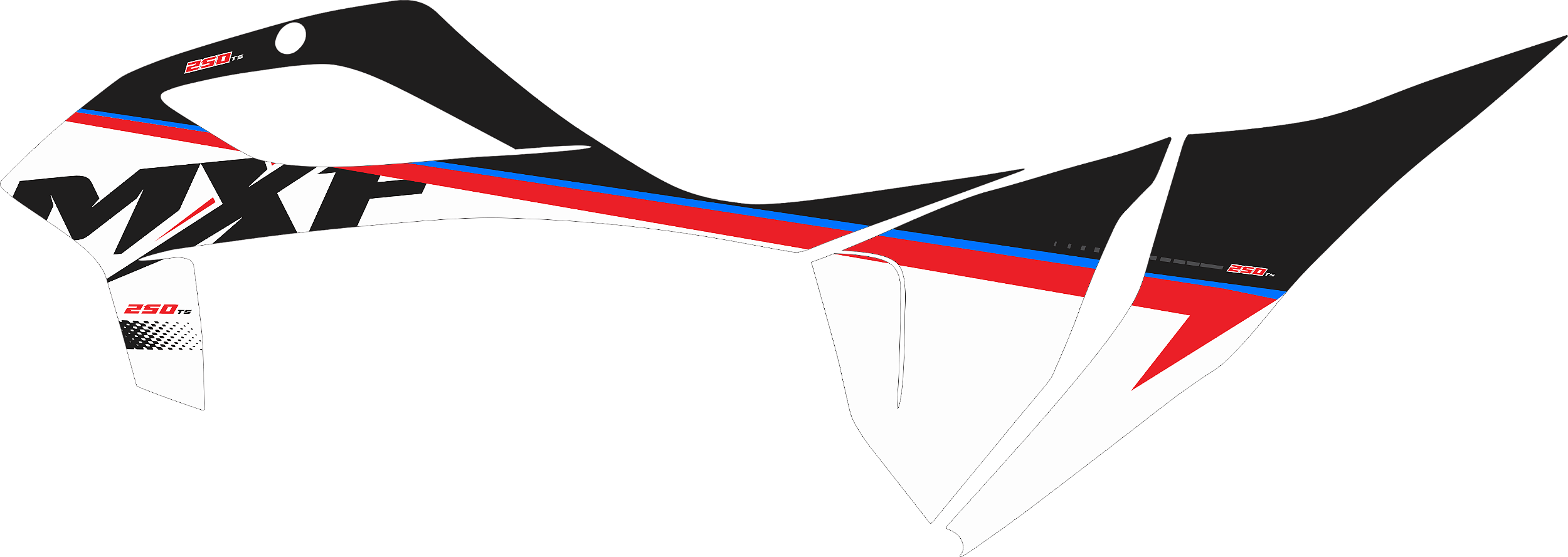 Kit Gráfico Adesivo Mxf 250 TS 2021 ORIGINAL - Print Gráficos