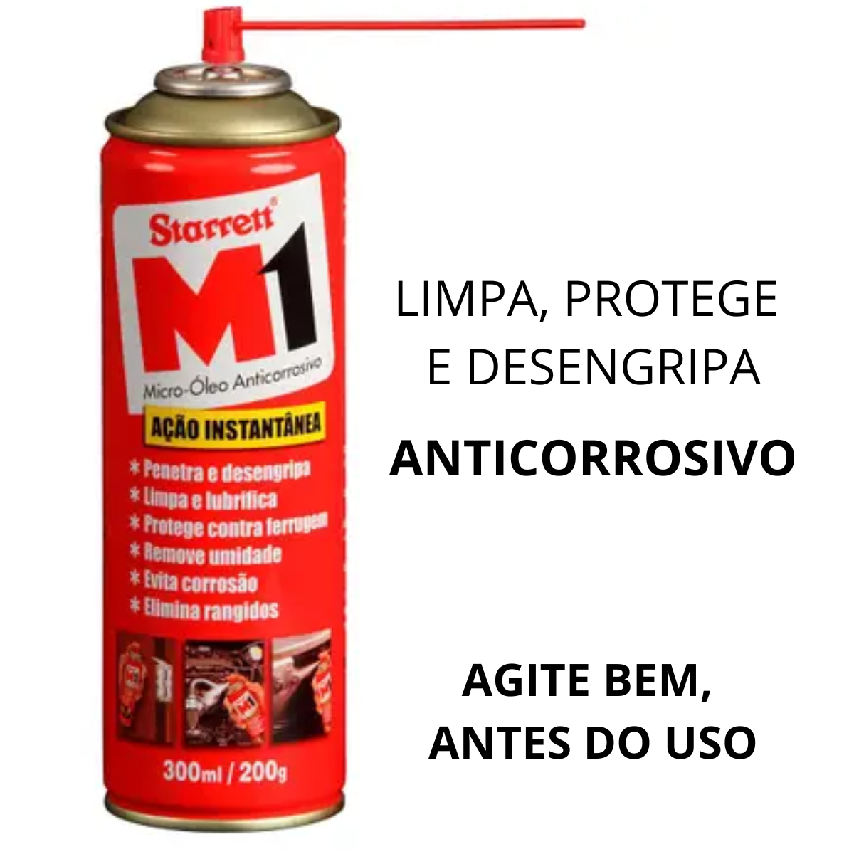 Desengripante m1 300ml starrett - MEGAFER