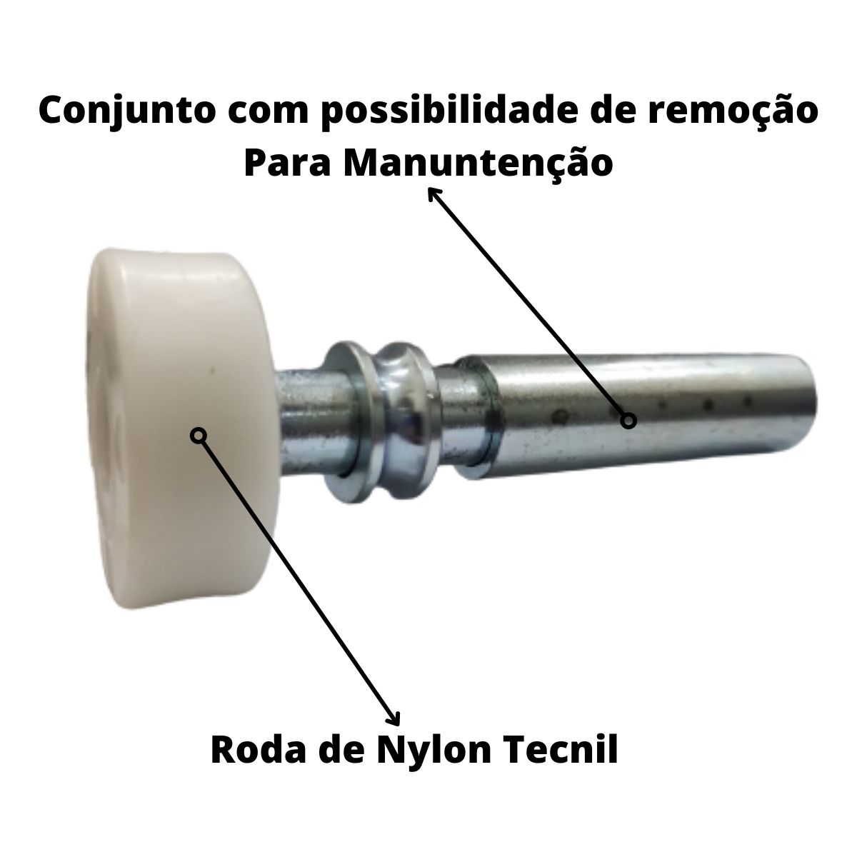 PINO COM ROLAMENTO GUIA KIT TECNIL 44MM - MEGAFER