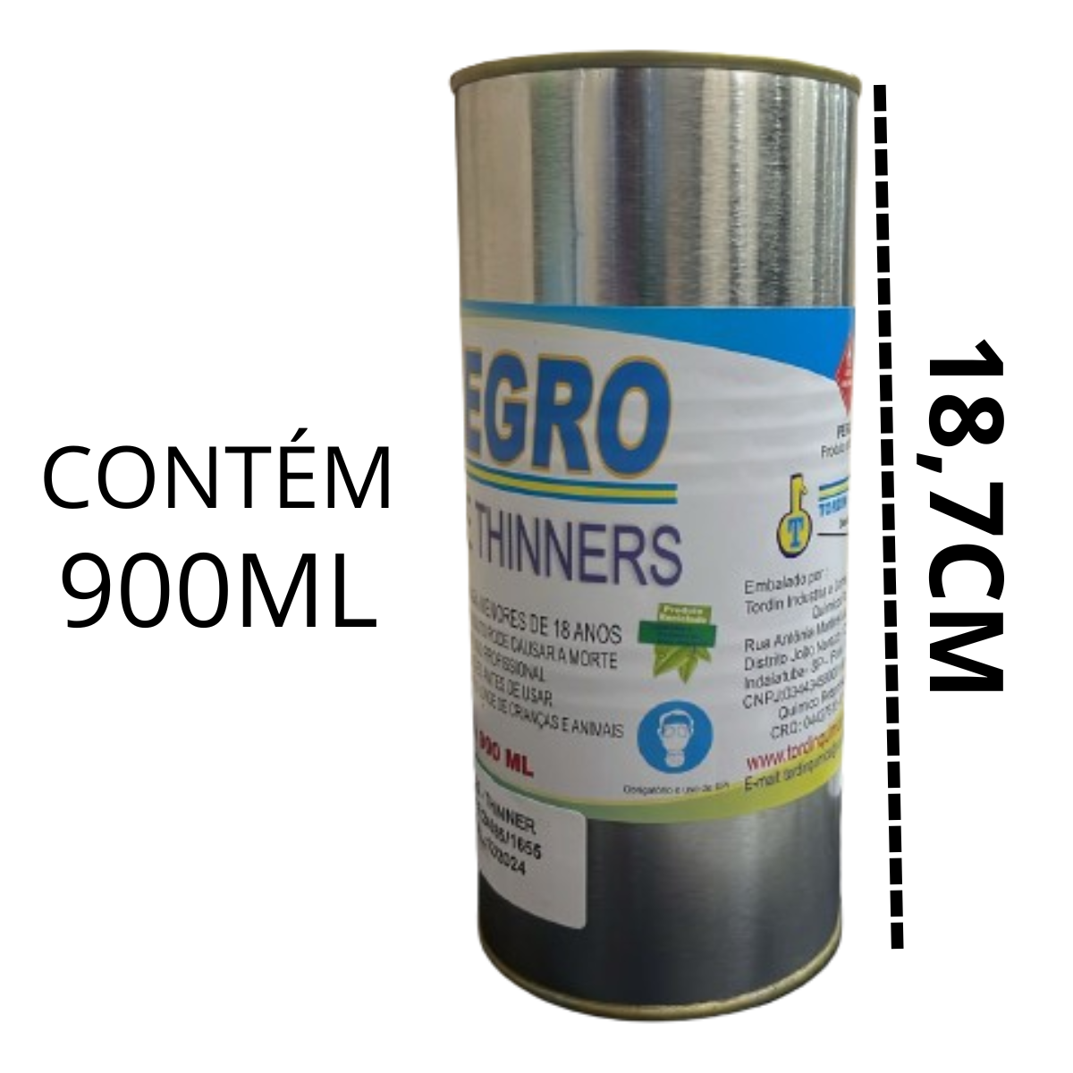 Thinner solvente allegro 900ml - MEGAFER