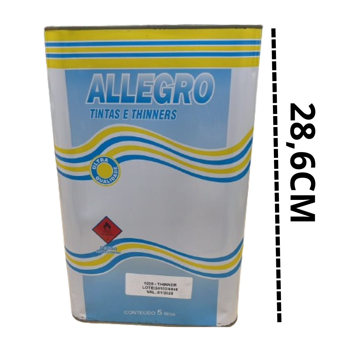 Thinner solvente allegro 5lt - MEGAFER