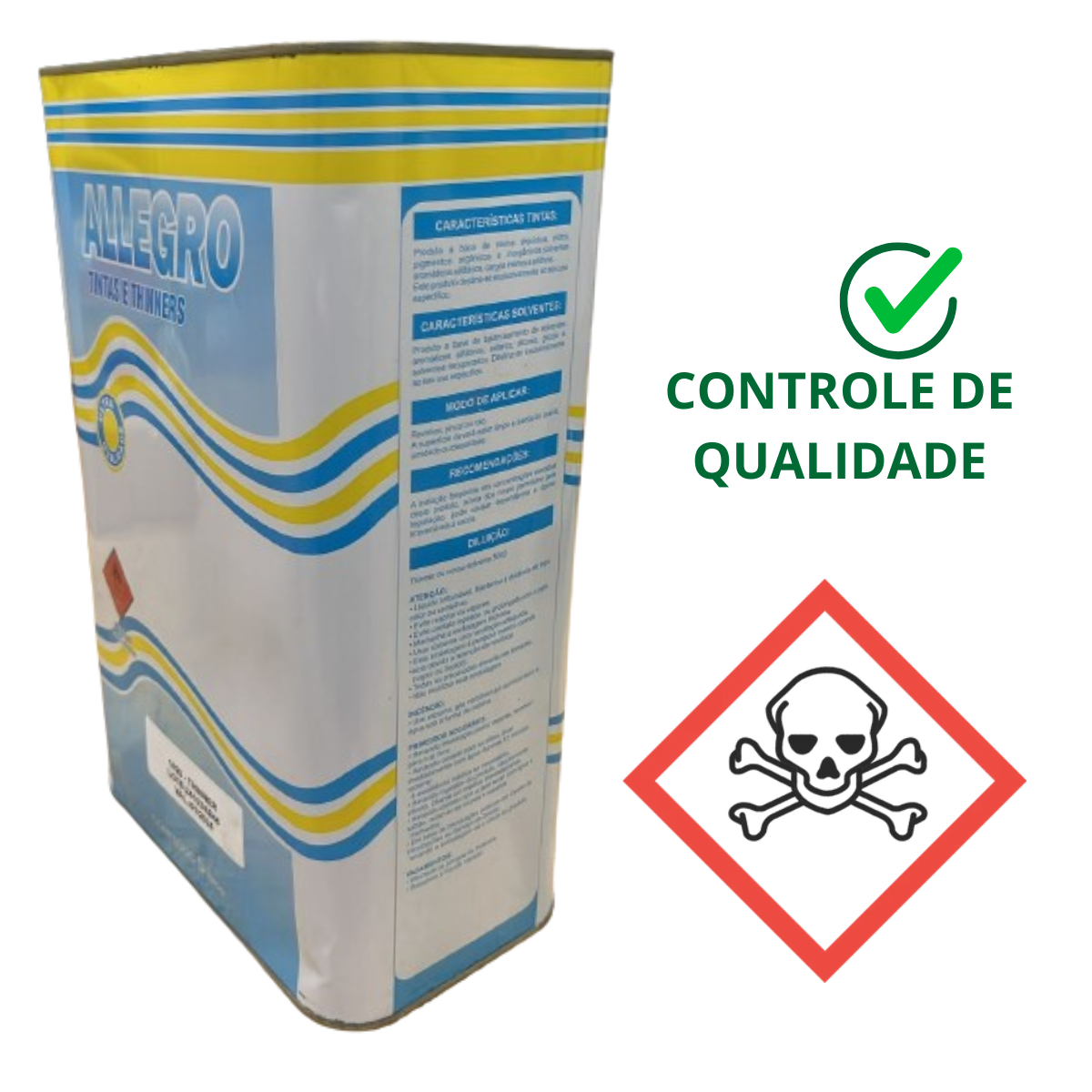 Thinner solvente allegro 5lt - MEGAFER