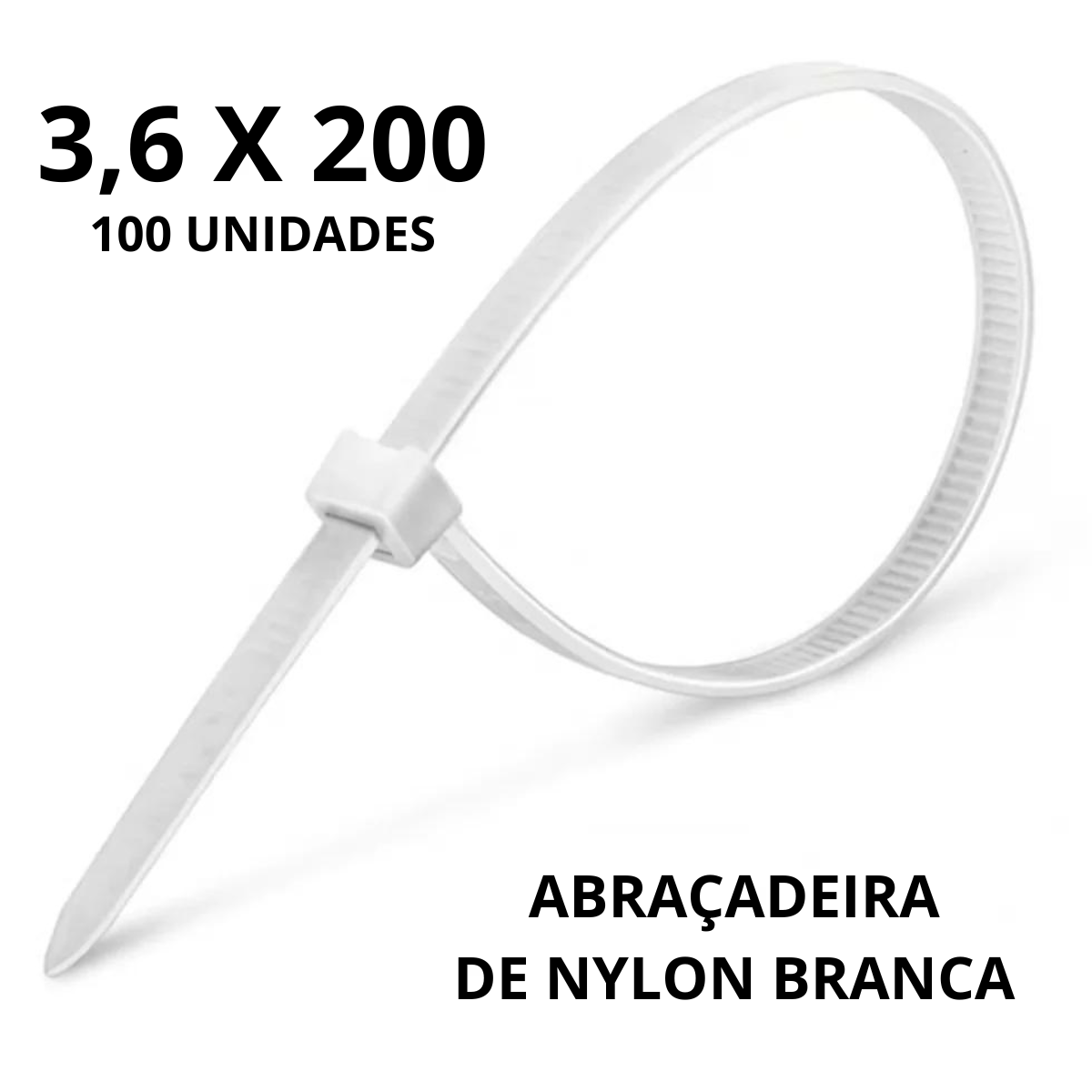 Abraçadeira de nylon ,tie-rap,enforca gato,prisilha - MEGAFER
