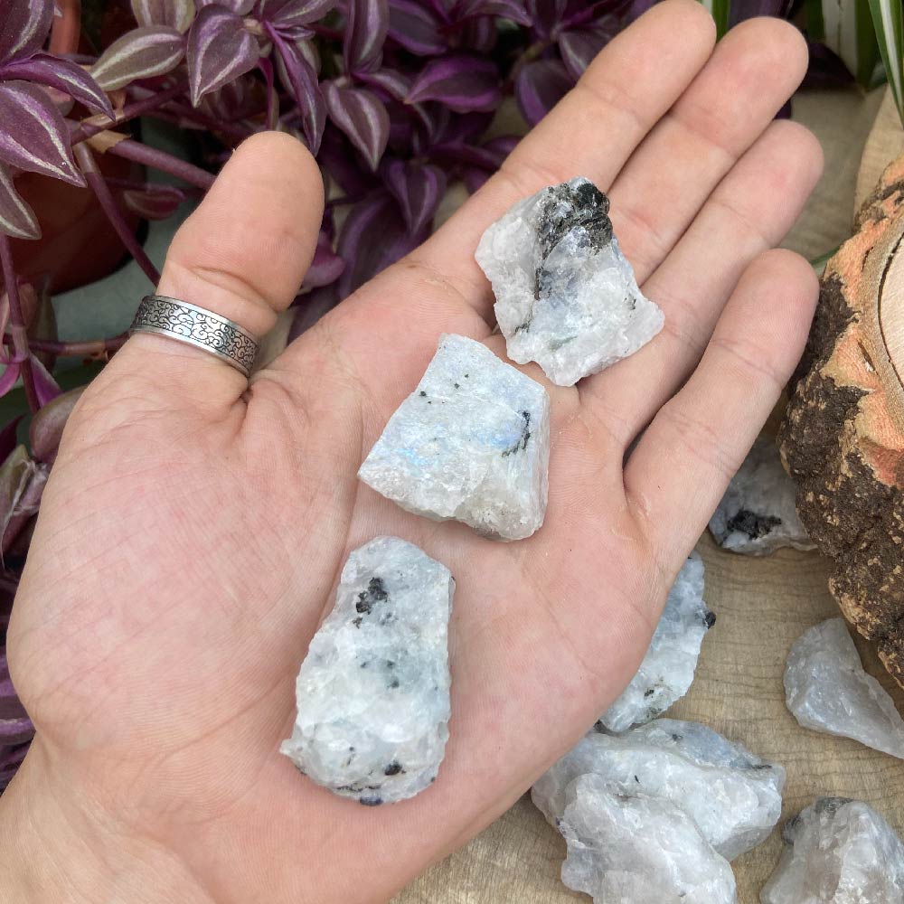 Pedra da Lua Verdadeira - Cristal 100% Natural - Espiritualidade - AdonaiOm