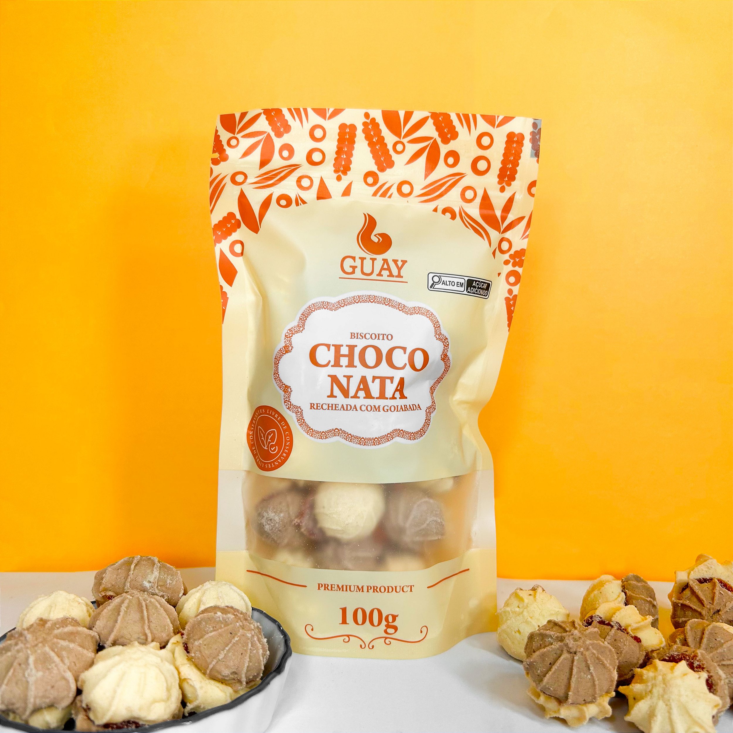 Biscoito choconata recheado com goiabada 100g - Empório Guay - Delícias ...