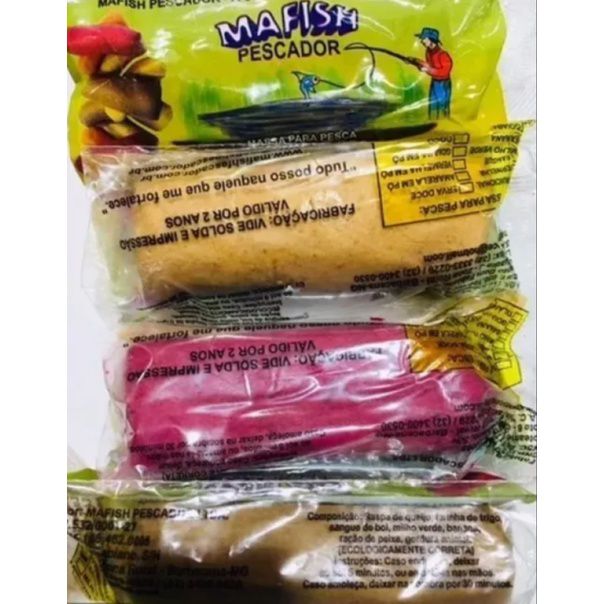 MAFISH Fedidinha 200g - Sabores - massa para pesca - Biteron Pesca