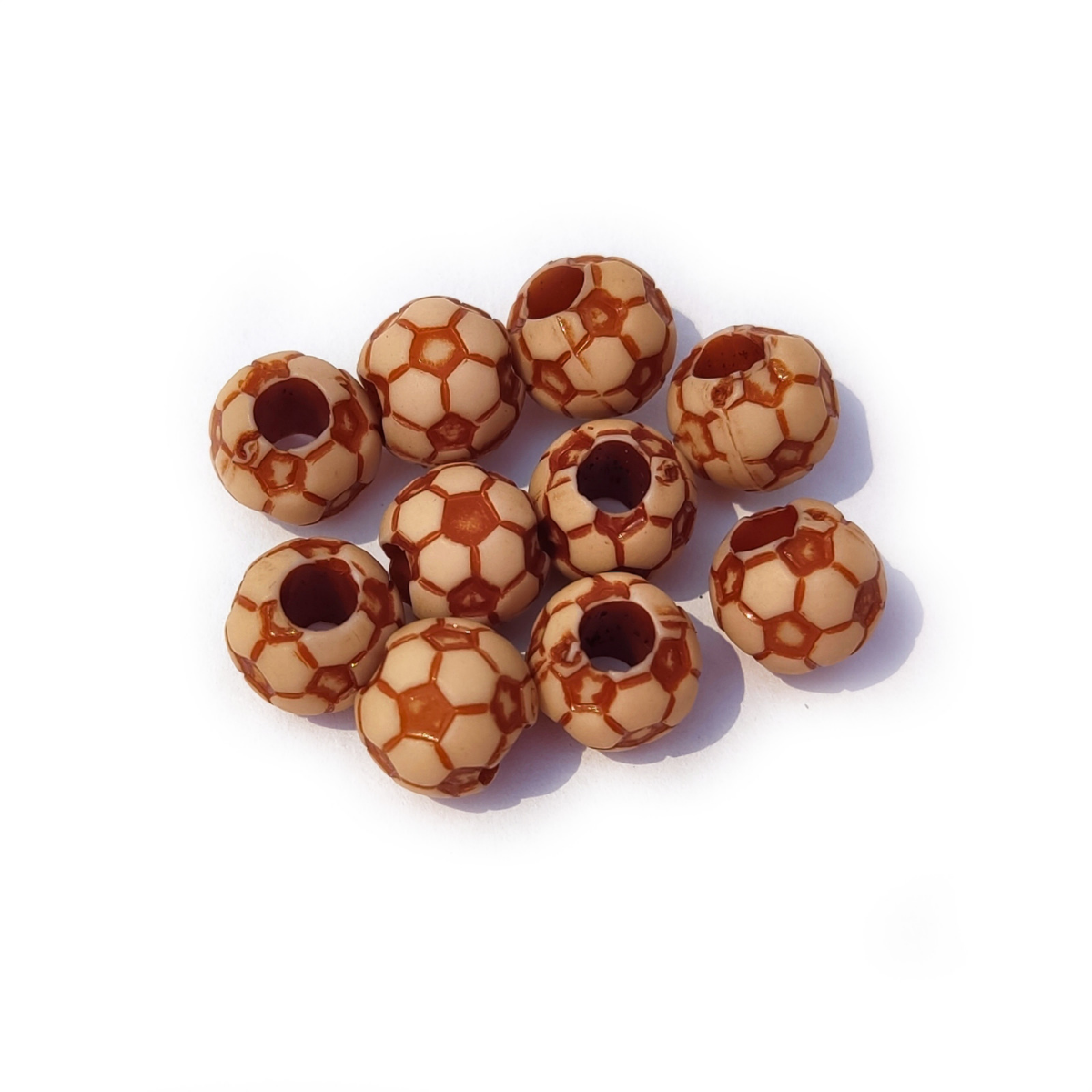 Kit Miçangas para pesca - Bola Futebol - Biteron Pesca