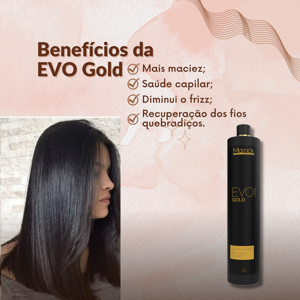 Kit Evo Gold Efeito Liso Gel (4 UNIDADES) - Marrick Professional ...