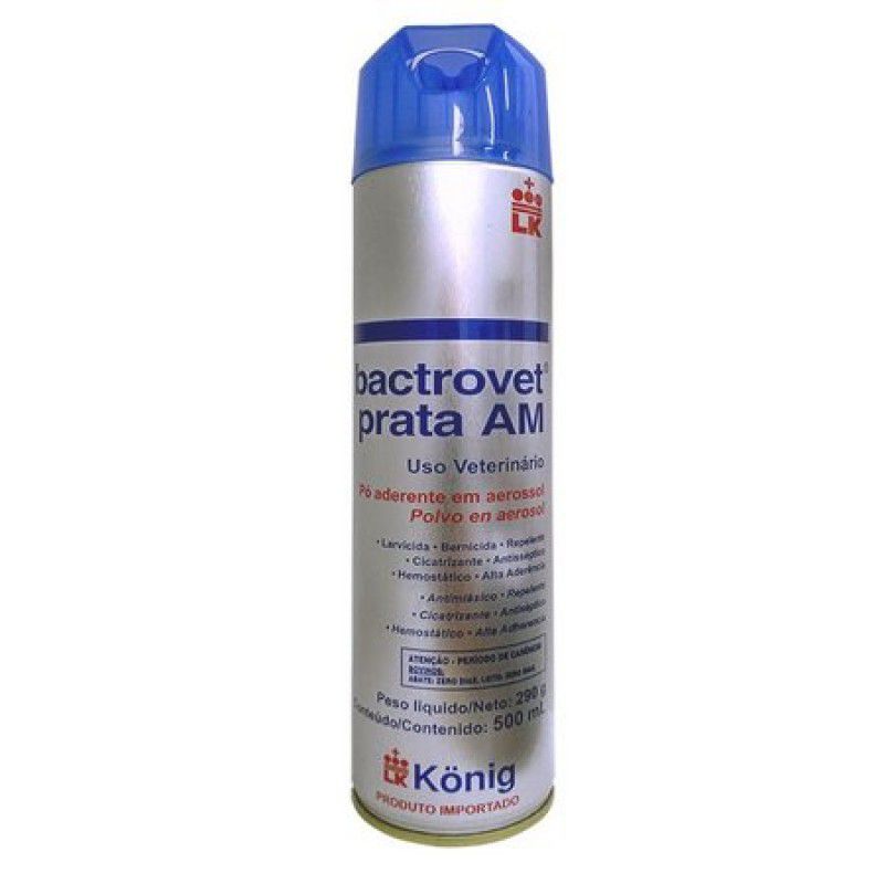 Bactrovet Spray Prata 500 mL - Konig - KV Medical Produtos Hospitalares ...