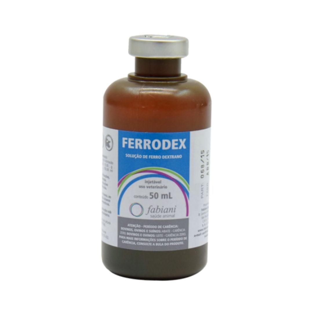 Ferrodex 50 mL - Fabiani - KV Medical Produtos Hospitalares e Veterinários