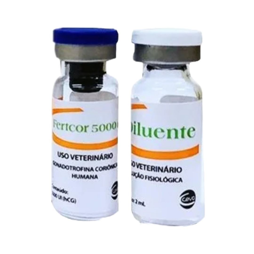 Fertcor Hcg 5000 UI Kit Com 2 Ampolas + 2 Diluentes - Ceva - KV Medical ...