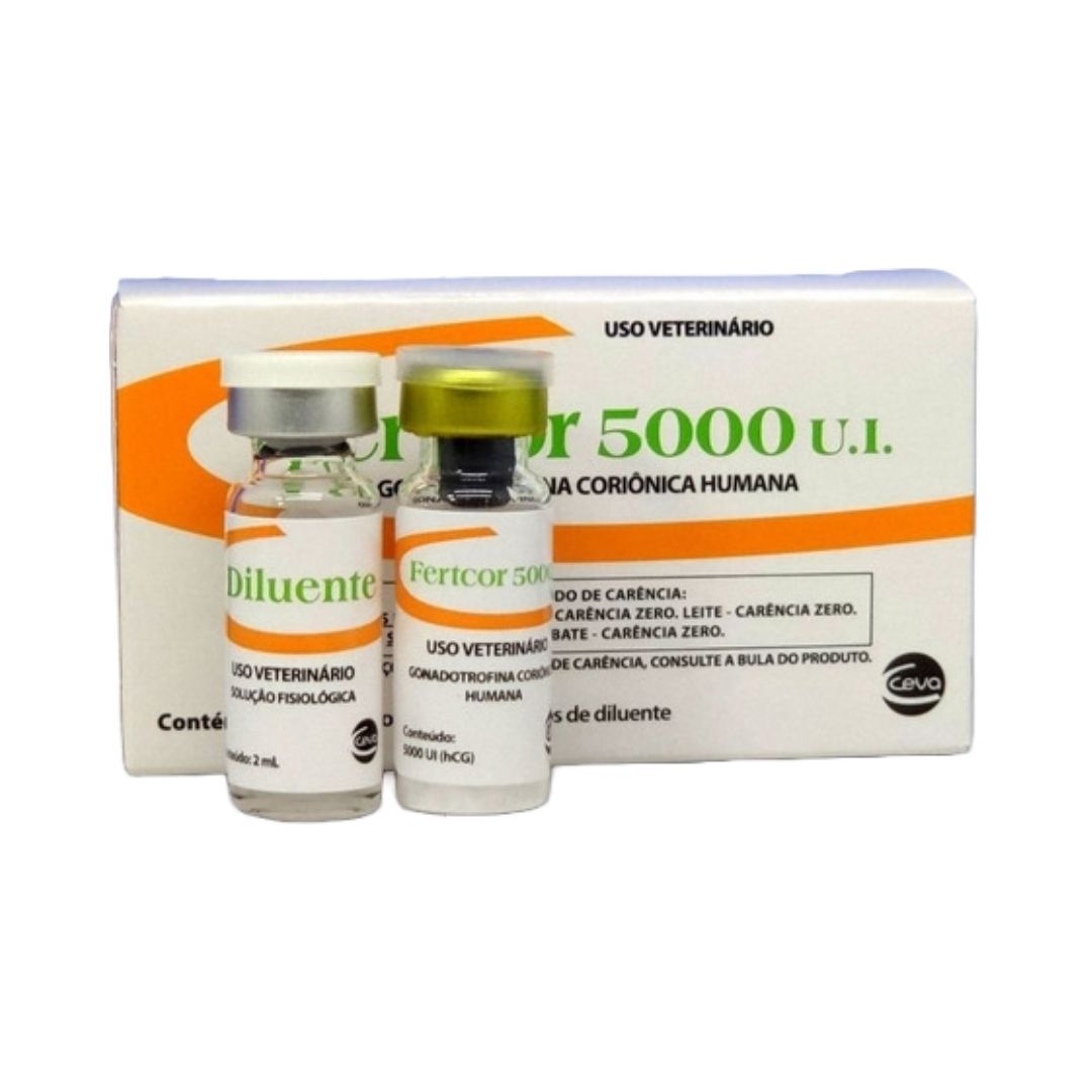 Fertcor Hcg 5000 UI Kit Com 2 Ampolas + 2 Diluentes - Ceva - KV Medical ...