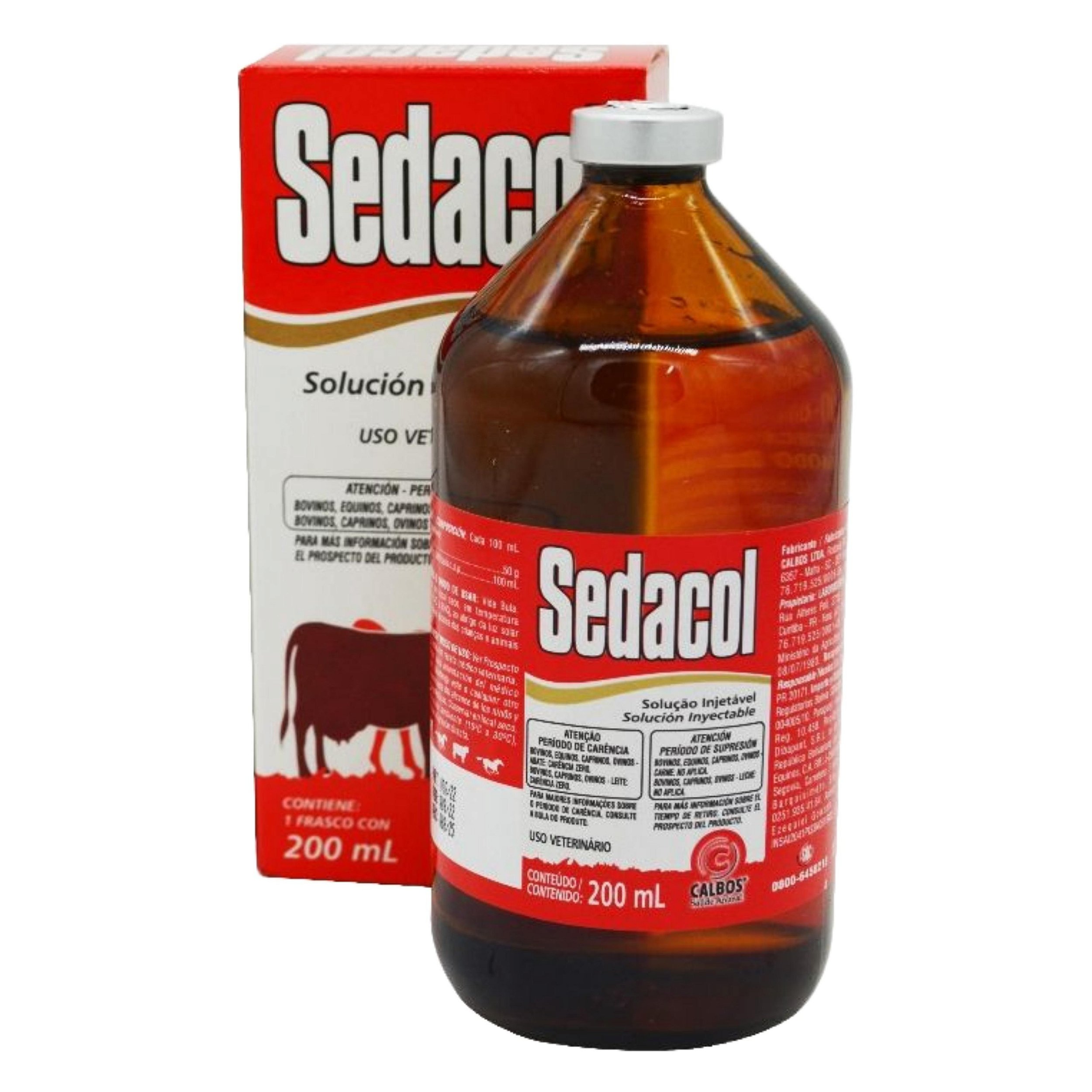 Sedacol 200 mL - Calbos - KV Medical Produtos Hospitalares e Veterinários