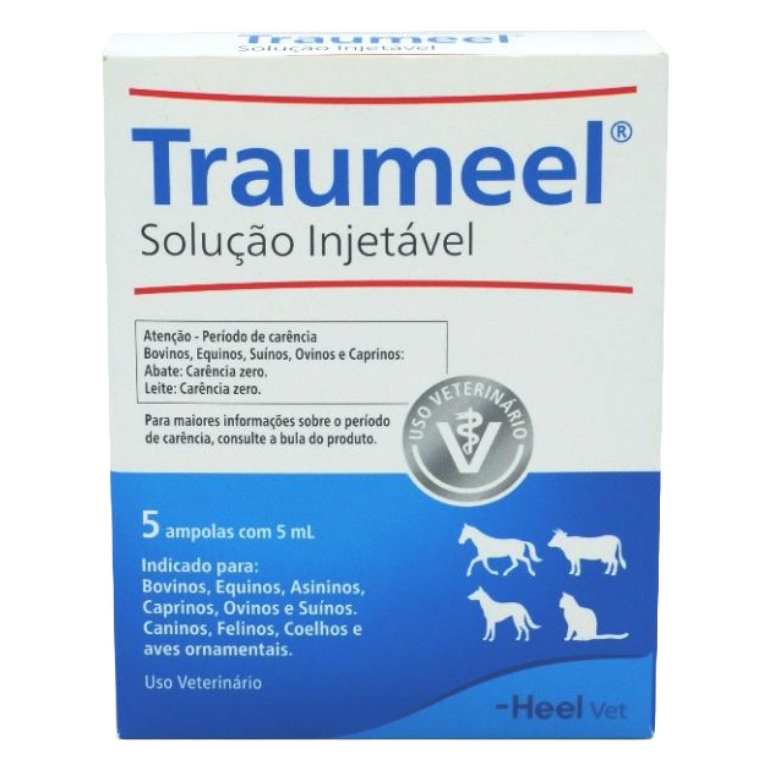 Traumeel Injetável 5 Ampolas De 5 mL - Heel Vet - KV Medical Produtos ...