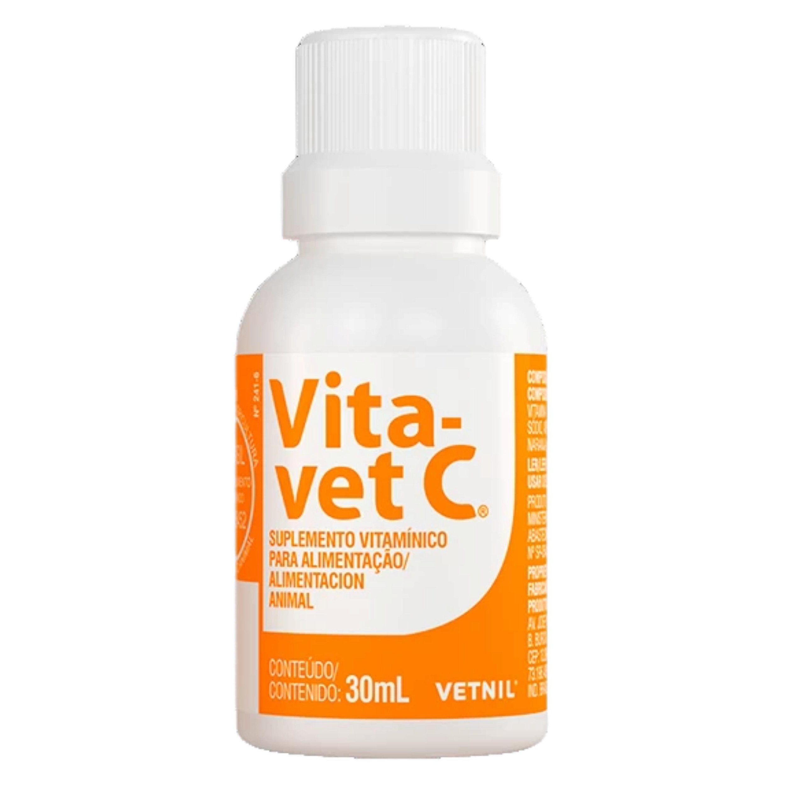 Vita Vet C 30 mL - Vetnil - KV Medical Produtos Hospitalares e Veterinários