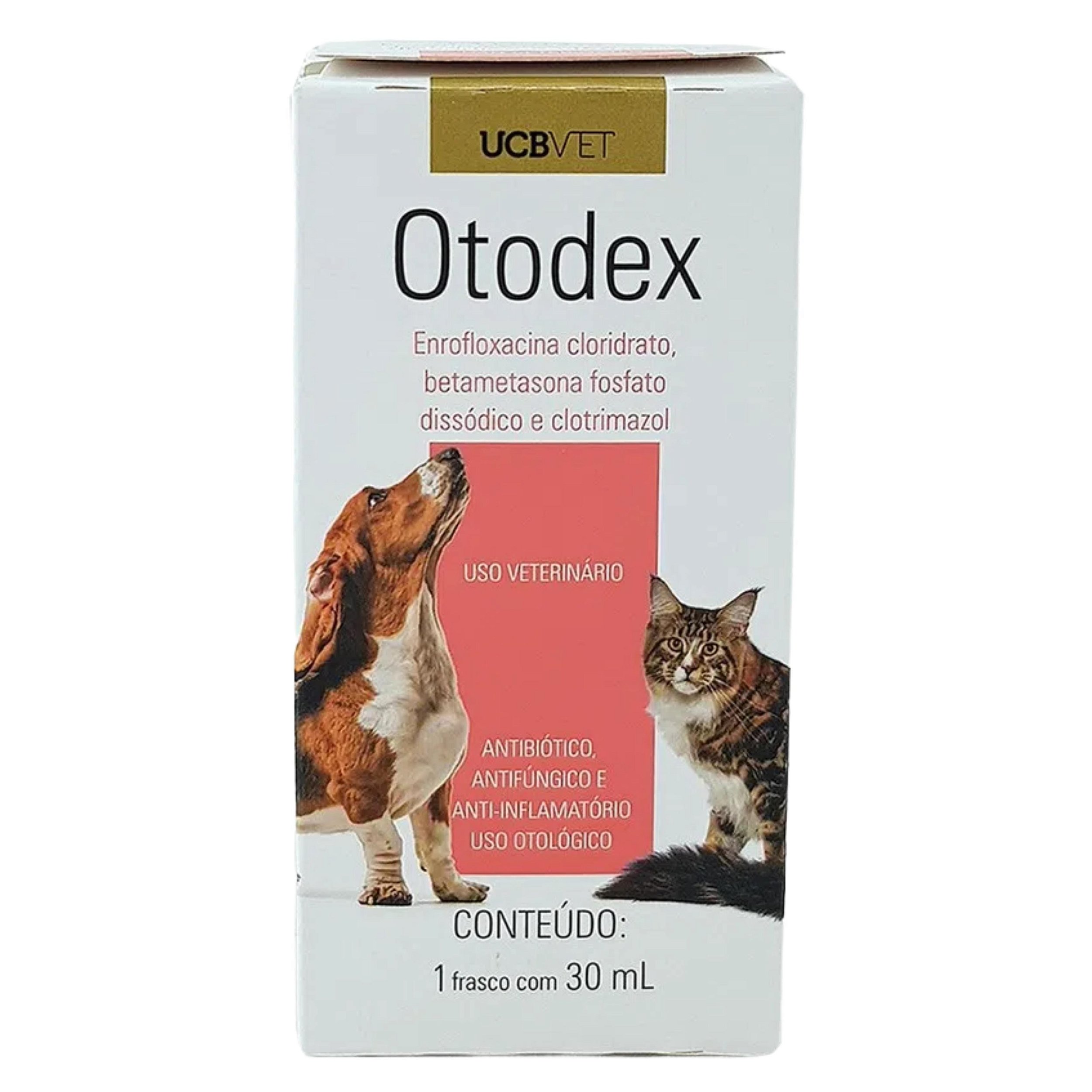 Otodex 30 mL - UCBVet - KV Medical Produtos Hospitalares e Veterinários