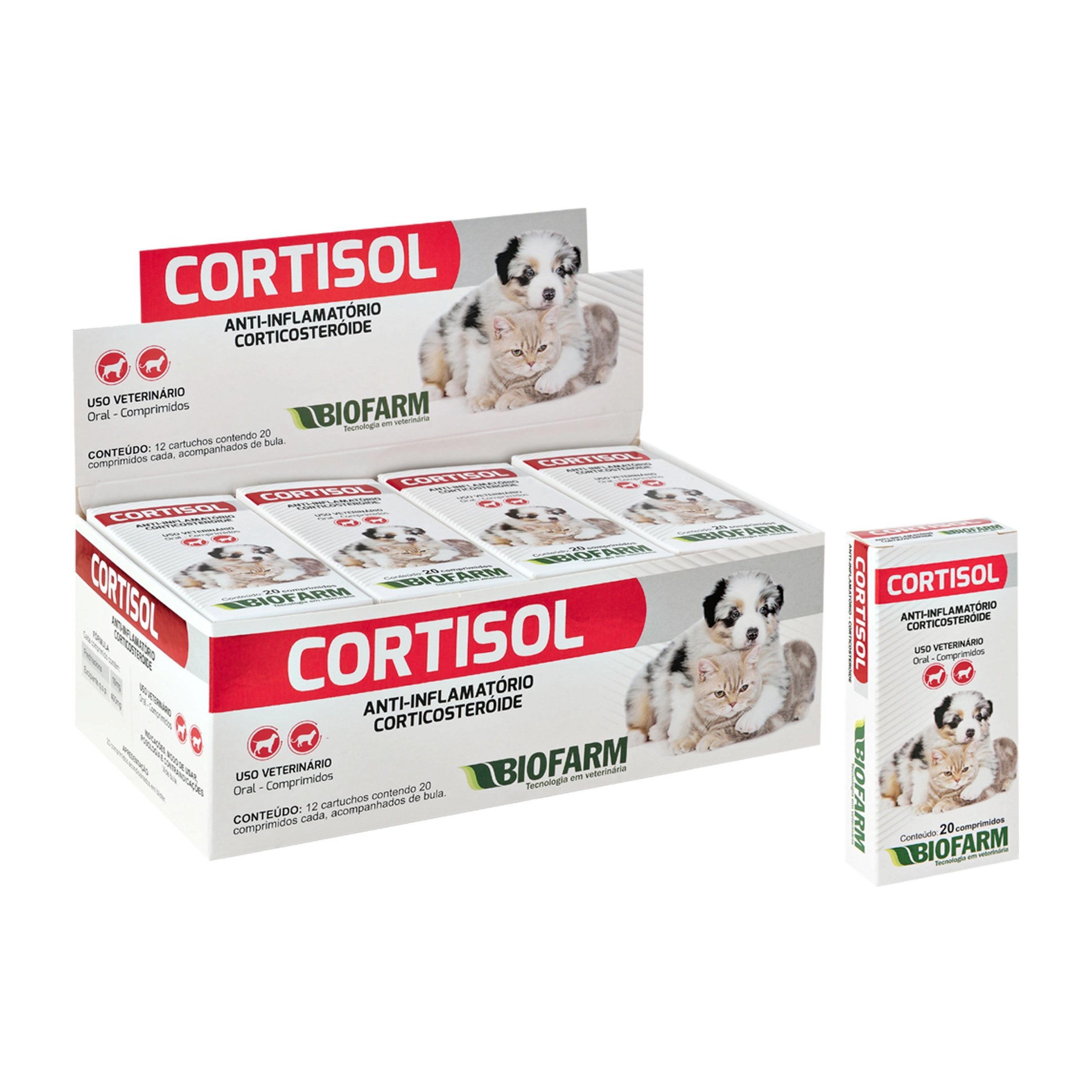 Cortisol 20 Comprimidos - Biofarm - KV Medical Produtos Hospitalares e ...