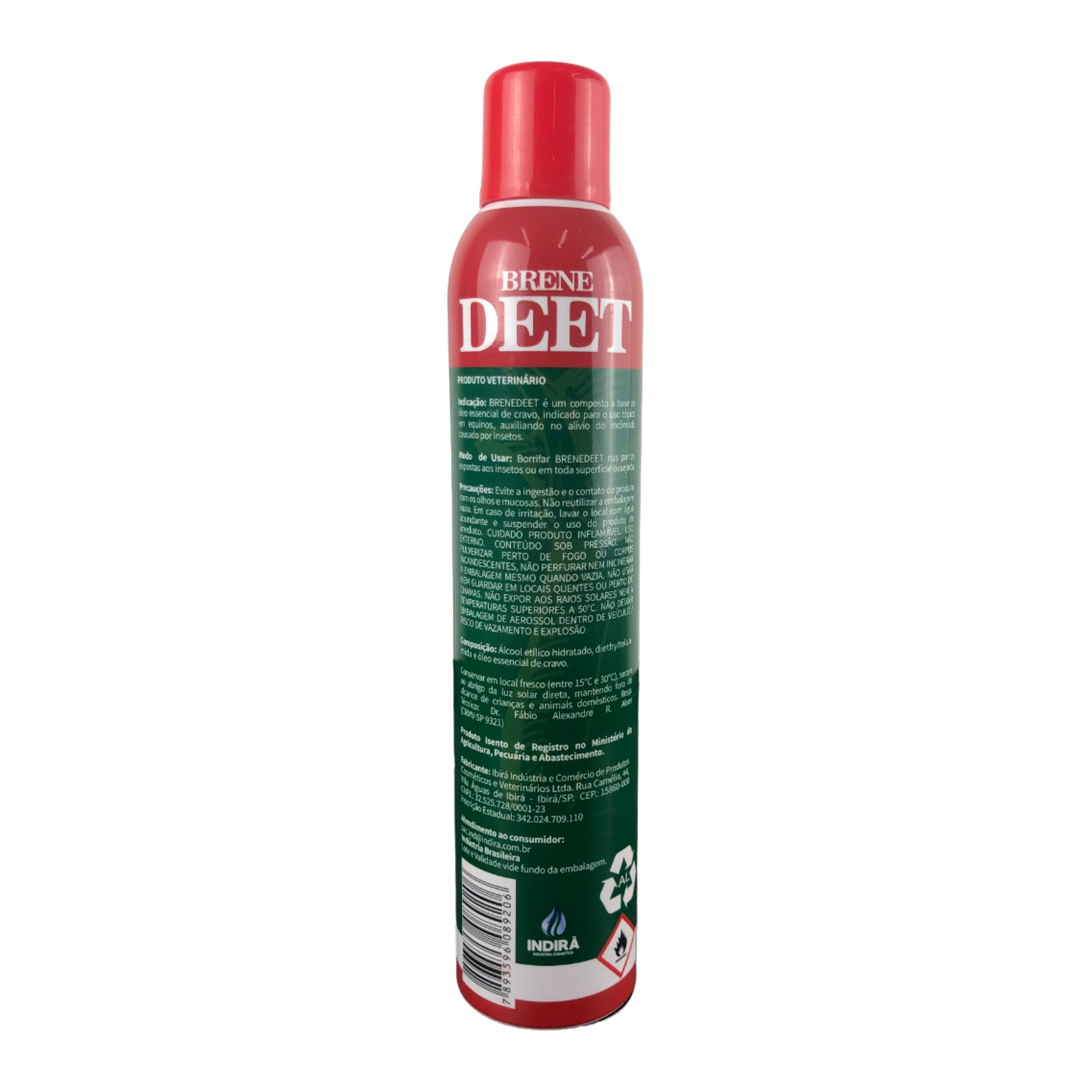 Brene Deet Aerosol 300 mL - Brene Horse - KV Medical Produtos ...