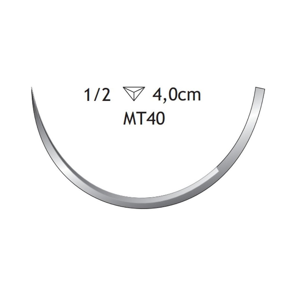 PGLA - Fio Poliglactina-910 Nº 2 70 cm 1/2 T 4,0 cm Unitário - Bioline ...