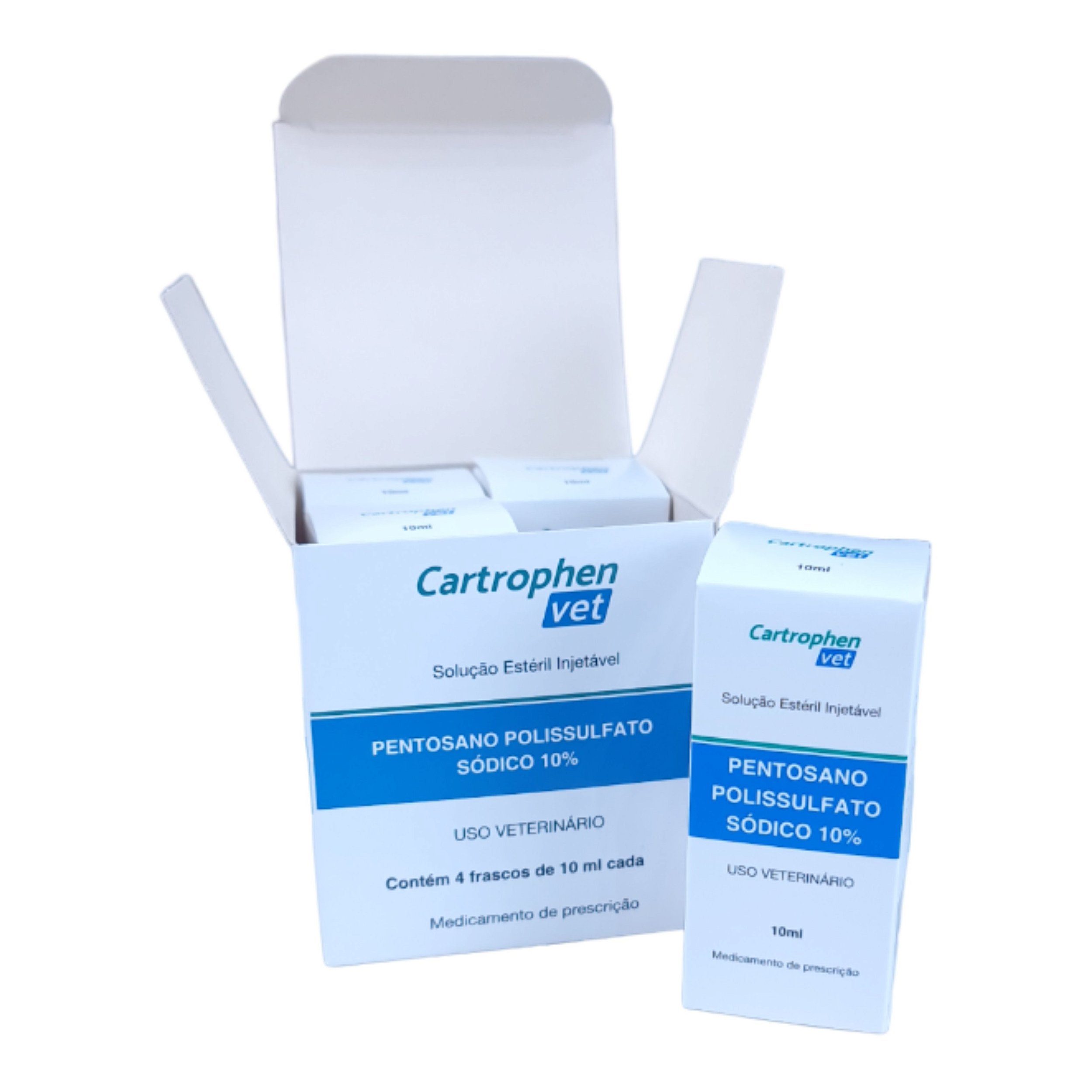 Cartrophen Vet 10% 10 mL Caixa Com 4 Frascos - Biopharm Austrália - KV ...