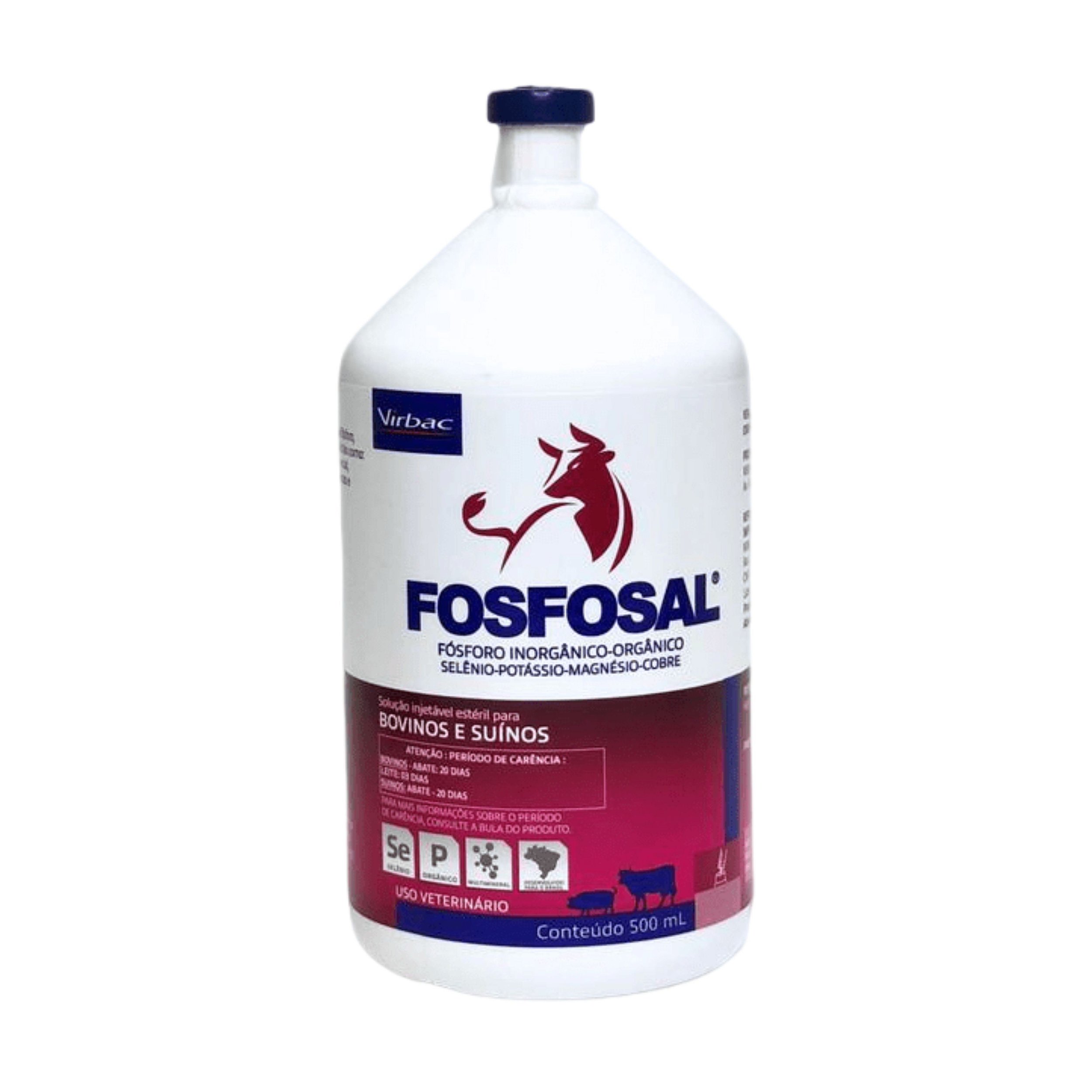 Fosfosal 500 mL - Virbac - KV Medical Produtos Hospitalares e Veterinários