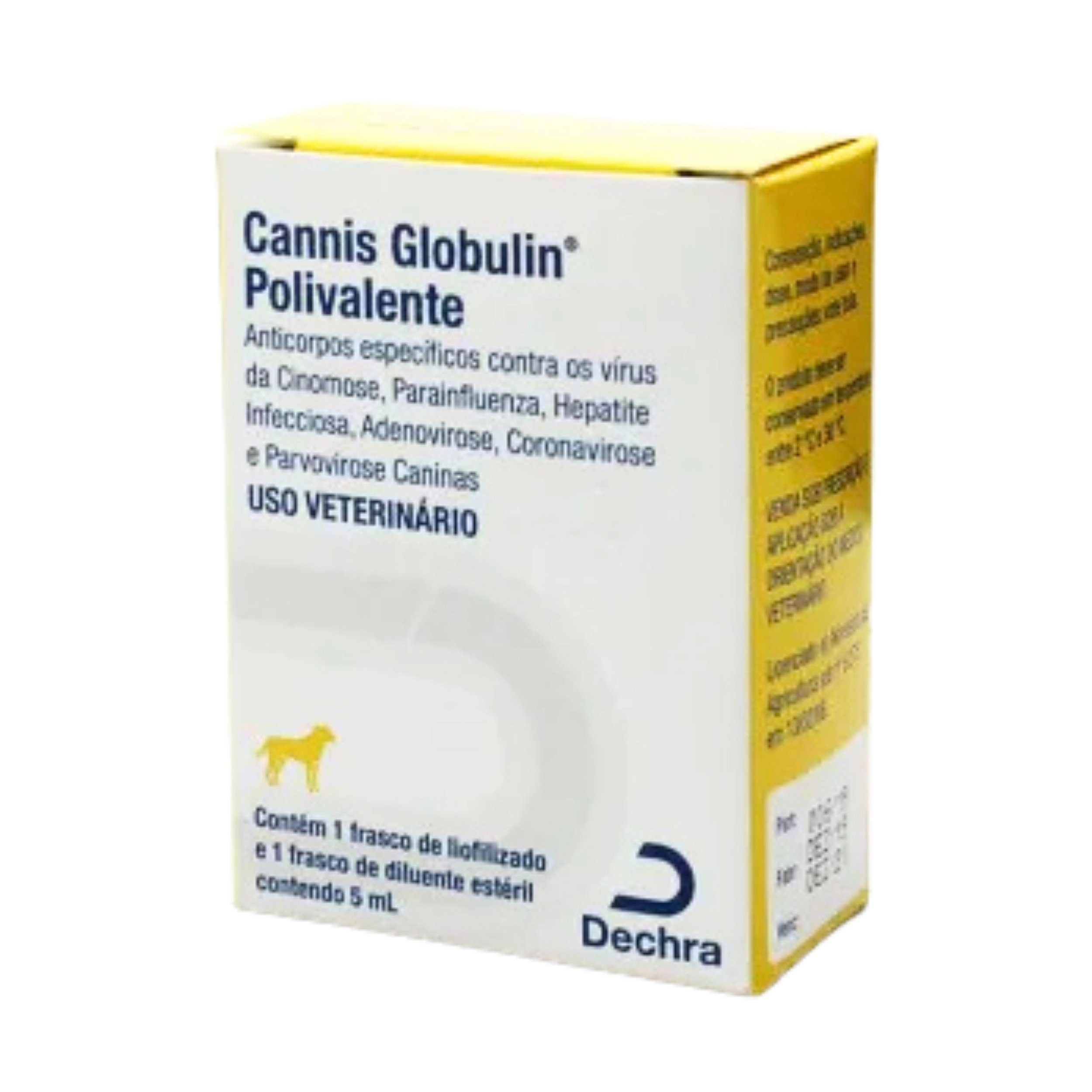 Cannis Globulin Polivalente - Dechra - KV Medical Produtos Hospitalares ...