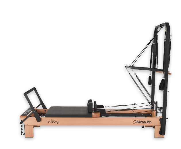 Aparelho de Pilates Reformer com Torre Infinity - Distrifit ...