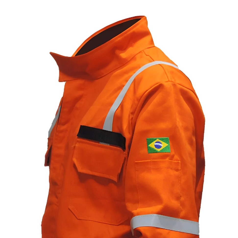 Macacão Laranja RF NR10 Padrão Petrobrás Eletricista EPI Rio Grande RS - Original EPI