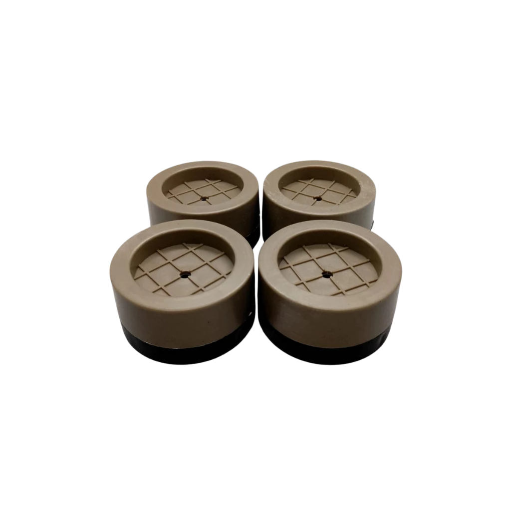 Kit 4 Pés Niveladores Antirruído para Máquina de Lavar e Móveis - BC ...