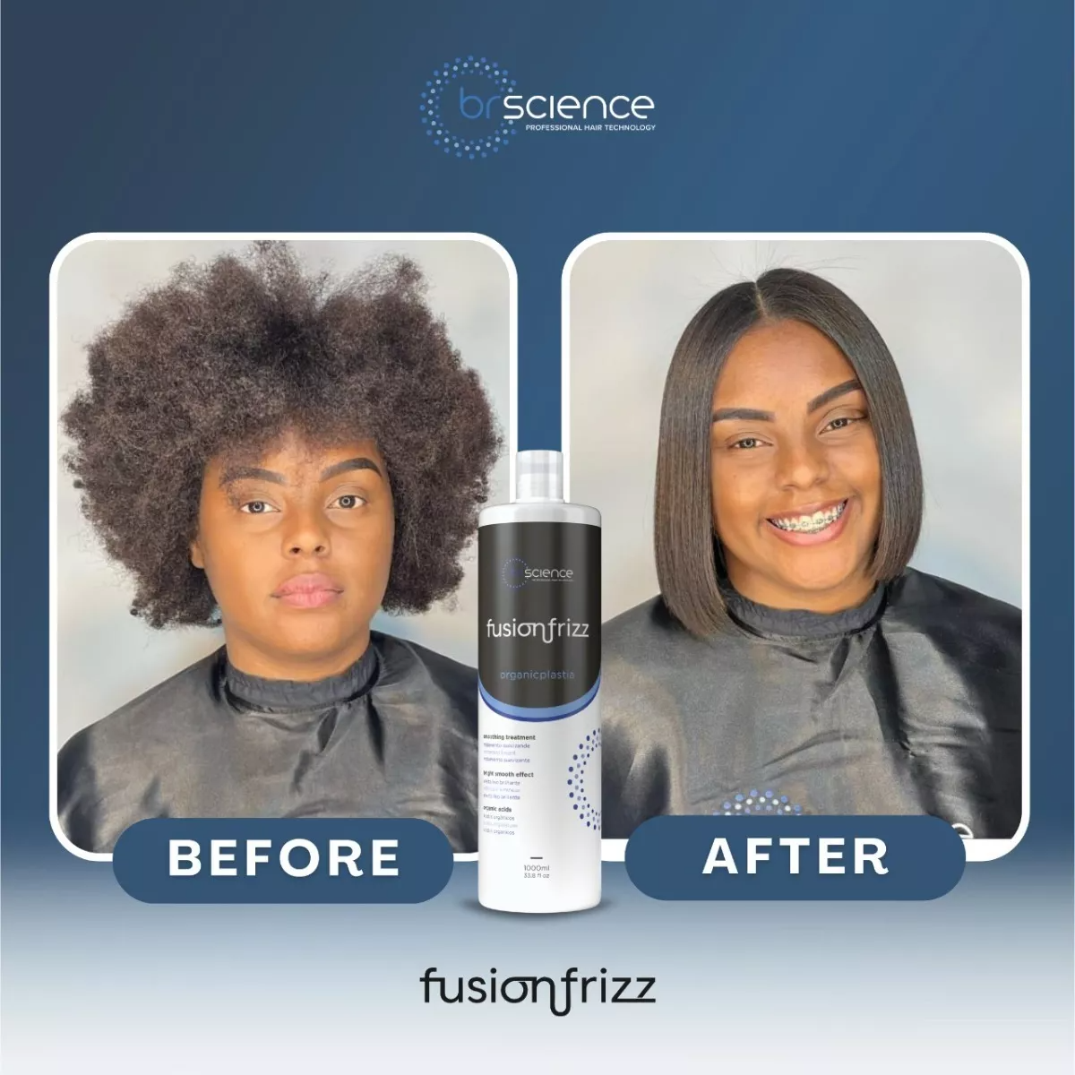 Progressiva Brscience Fusion Frizz 1000ml - Amor Cosméticos - Produtos ...