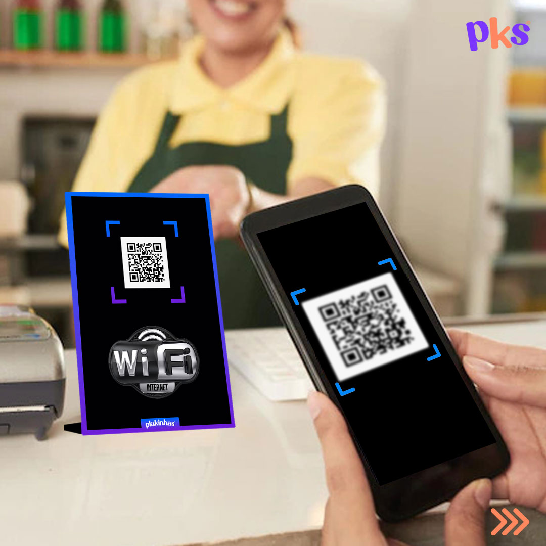 Display Qr Code Wifi - Plakinhas