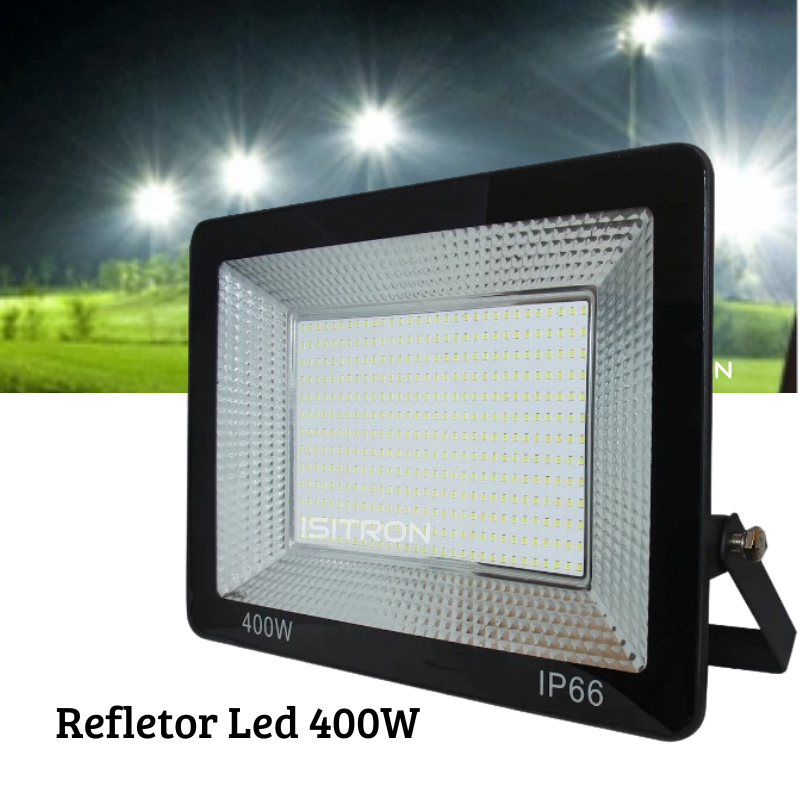 Refletor LED 400W SMD IP66 Branco Frio - isitron.com.br