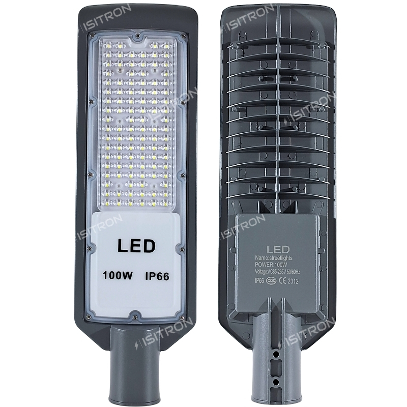 Luminária Pública 100W Fator 100% Led SMD IP66 Base Redonda - isitron ...