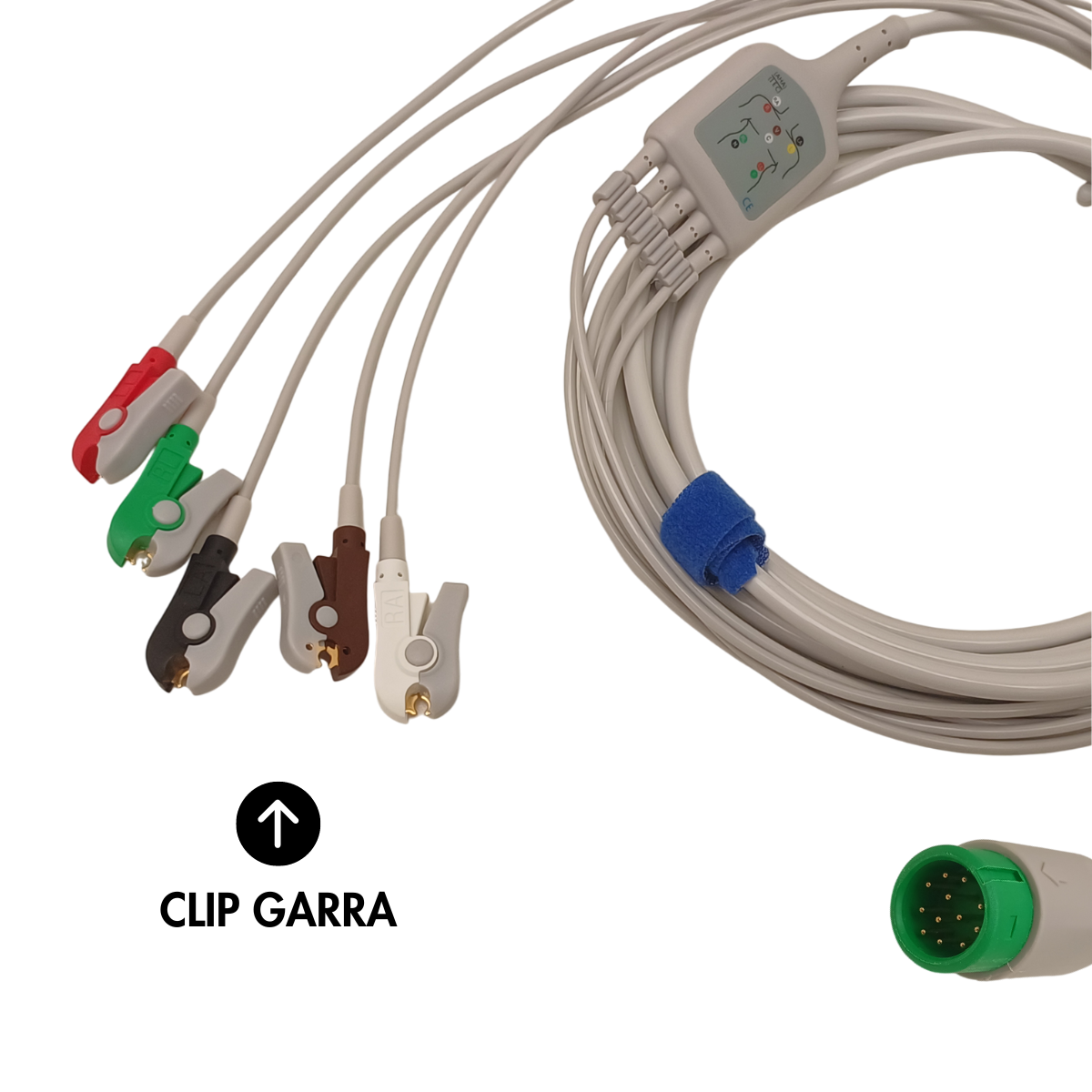 Cabo Ecg 5 Vias Comen C30, C50, C70, C80, C100, Star 8000 - Maple ...