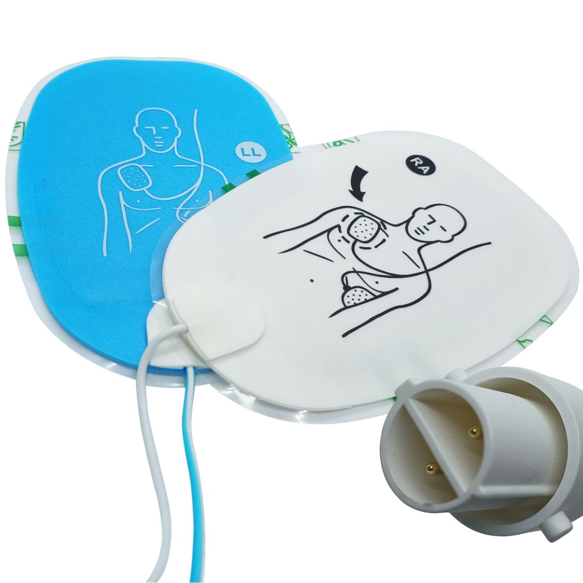 Pás Adesivas Eletrodo Para Desfibrilador Philips Hp 2 Pinos - Maple Hospitalar - Acessórios Médicos