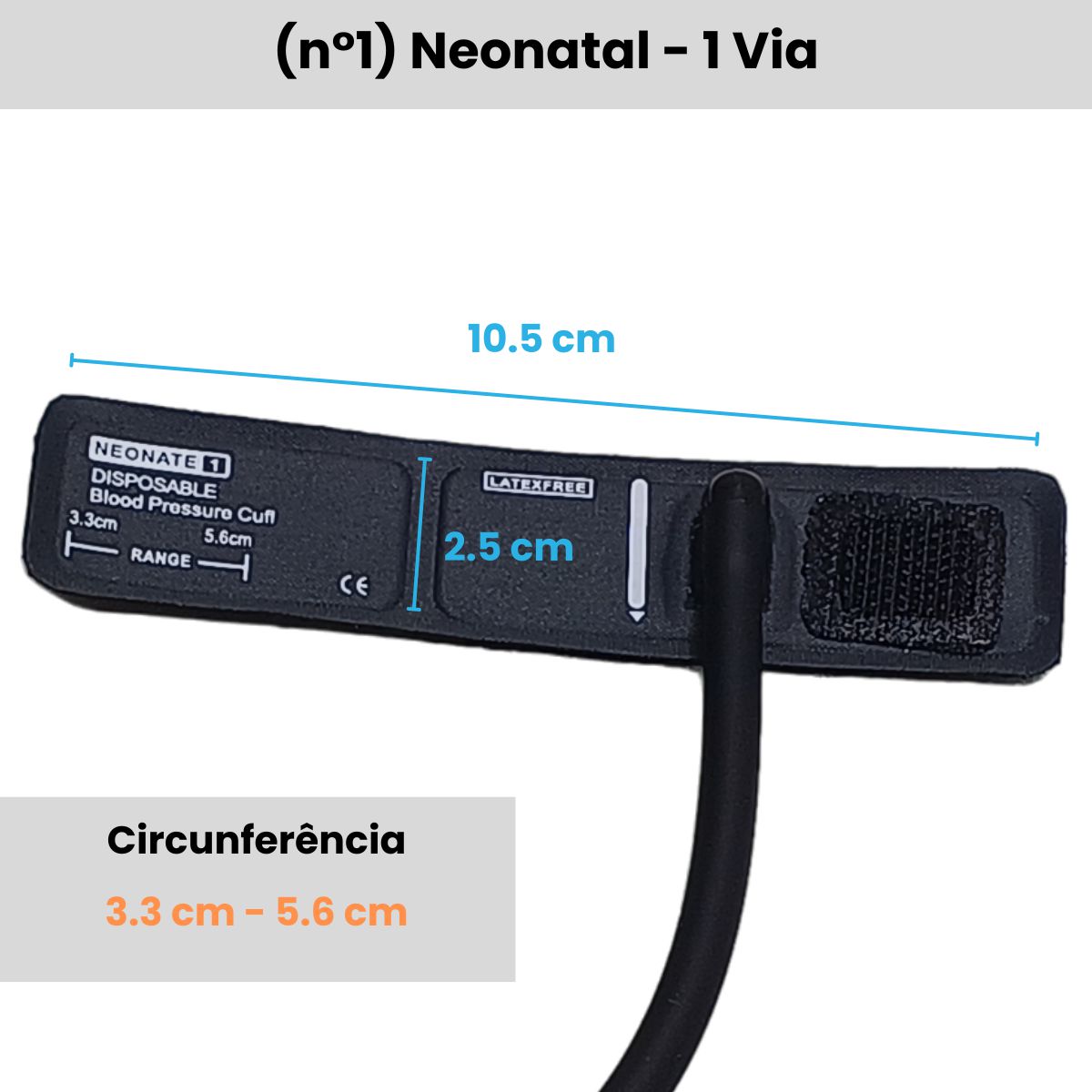 Manguitos Braçadeira Neonatal 1 Via Kit 4 Tamanhos - Maple Hospitalar ...