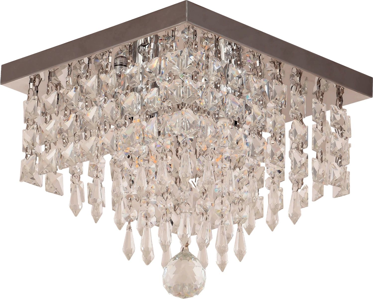 Luminaria Plafon De Cristal Legitimo K9 transparente de 25x2 - Loja de ...