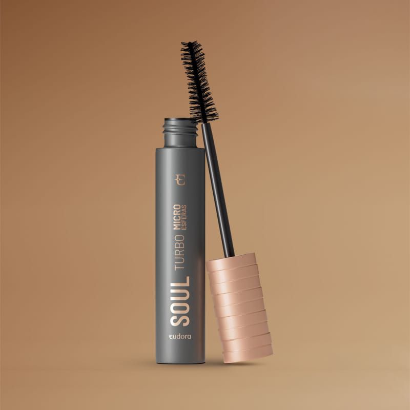 Máscara Para Cílios Eudora Soul Turbo Microesferas 10g - Cosmeticos da ray