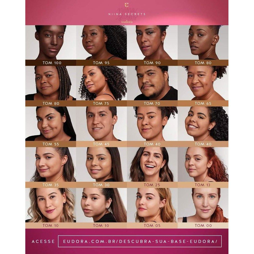 Base Líquida Niina Secrets Hidra Glow Eudora 30ml - Cosmeticos da ray