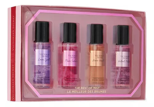 Kit Victoria's Secret 4 Body Splash Mais Vendidos - Cosmeticos da ray