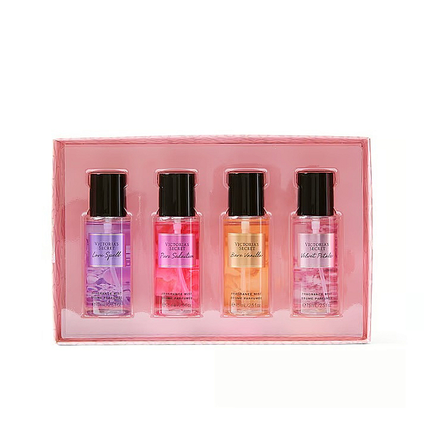 Kit Victoria's Secret 4 Body Splash Mais Vendidos - Cosmeticos da ray