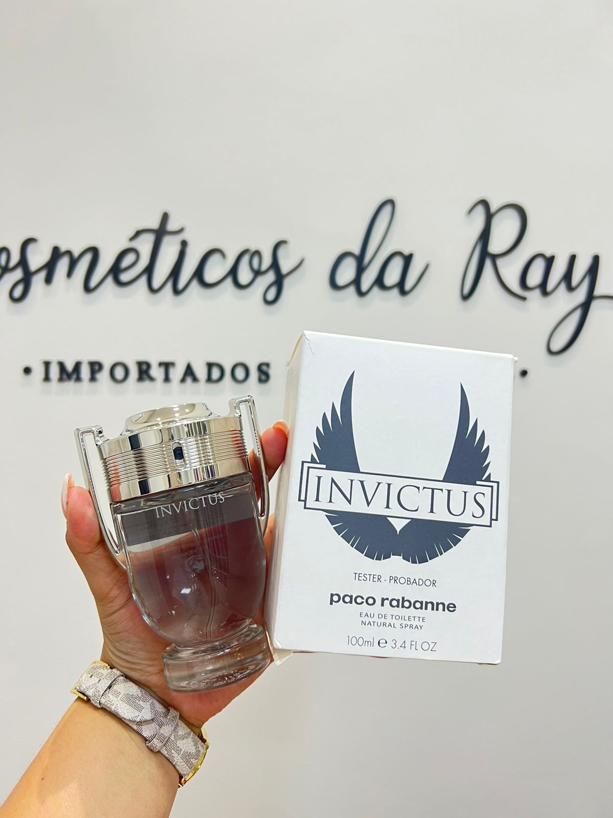 Caixa Tester Invictus Paco Rabanne - Eau de Toilette 100ml - Cosmeticos ...