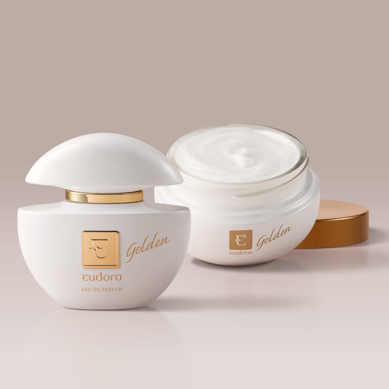 Kit Eudora Golden: Eau de Parfum 75ml + Creme Acetinado Corporal 250g ...