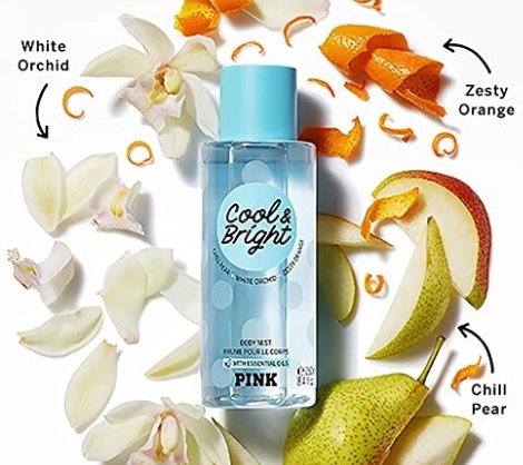 Body Splash Cool & Bright PINK Victoria's Secret 250ml - Cosmeticos da ray