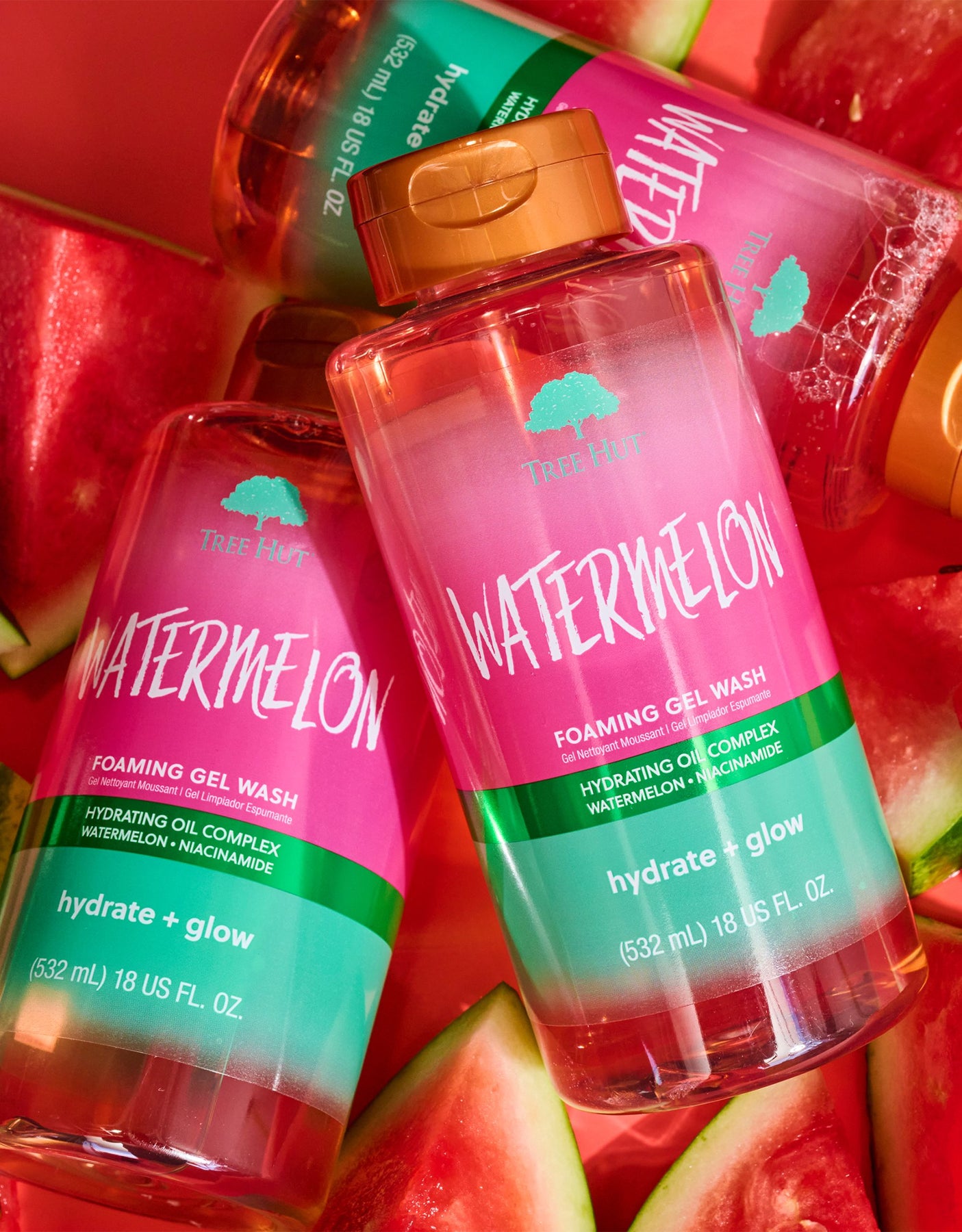 Shower Gel Tree Hut Watermelon 532ml - Cosmeticos da ray