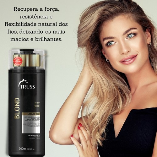 Kit Truss Blond : Shampoo 300ml + Condicionador 300ml + Uso Obrigatório ...